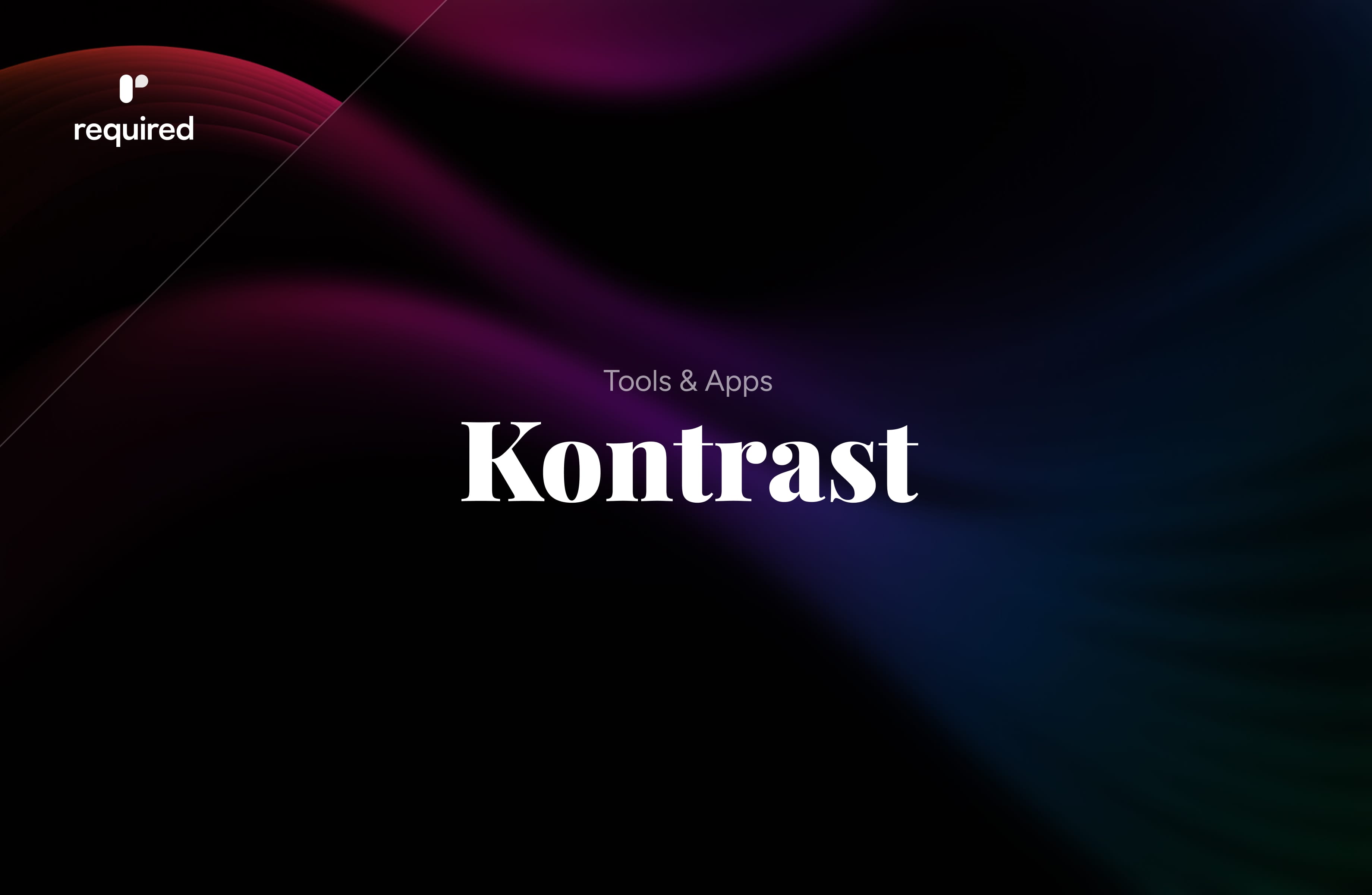 Contrastive - Contrast checker tool – required
